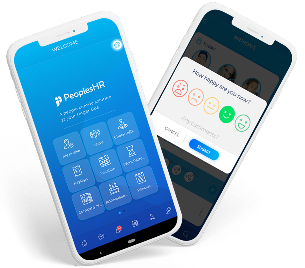 HRIS Mobile App For Employees On The Go | PeoplesHR